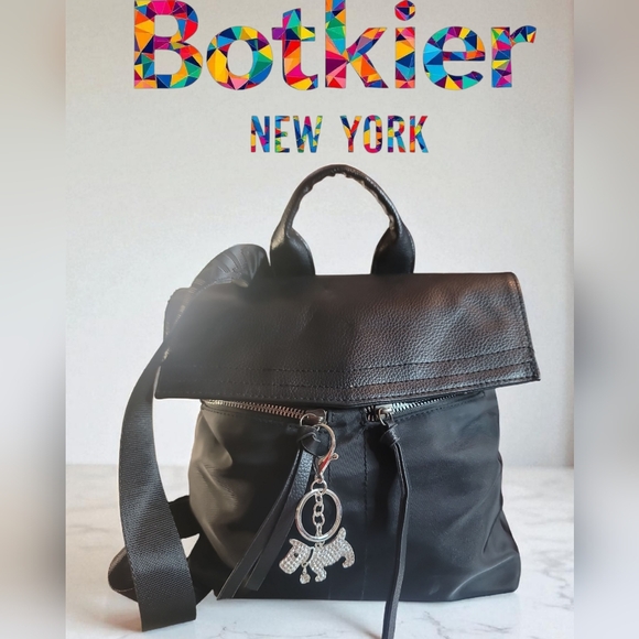 Botkier | Bags | Botkier Black Nylon Backpack | Poshmark